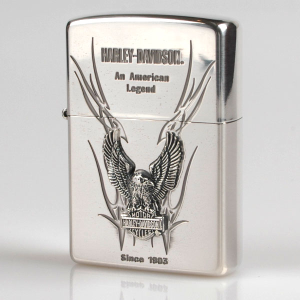 HARLEY-DAVIDSON ZIPPO エスメタル HDP-10 ハーレーダビッドソン 【商品番号】 HDP-10 【シリーズ】 ハーレーダビッドソン 【加工】 シルバーイブシエッチング ＋シルバーイブシ 【サイズ】 H56×W41×D...