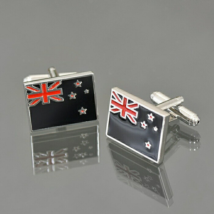 Yシャツのお洒落を格段にアップさせるビジネスシーンにも使えるカフスボタン。人と差を付けたいメンズにお勧めです。ニュージーランド好きのみならず、国旗でアクセントを加えたい方にオススメです。商品情報サイズ（モチーフ部分）約 縦(l)15.5×横...