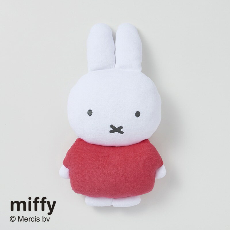 ボリスサイズ:約32X39cm ミッフィーサイズ：約25X48cm 側地：パイル 綿100% グランド ポリエステル100% 詰めもの：ポリエステル100% 丸洗い可能 中国製【ミッフィー・ボリスの抱きまくら】 子どもが抱っこするのにちょう...
