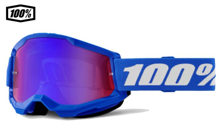 ★ワンハンドレットパーセント 100％★ STRATA 2 【商品詳細】 ・メーカー名：100％ （ワンハンドレットパーセント） ・メーカー品番：50028-00014 ・フレームカラー：ブルー ・レンズ：レッド／ブルーミラーレンズ　 ・最...