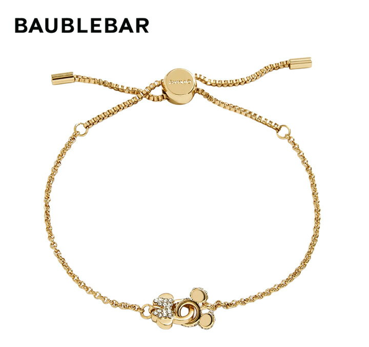 ★BaubleBar バウブルバー★ ・ミッキー＆ミニーの「Better Half Bracelet」は、完璧なペアを祝う特別なブレスレット。 ・きらめくシルエットが施され、大切な2人の愛を象徴するデザイン。 ・自分用にも、大切な相手とのお...
