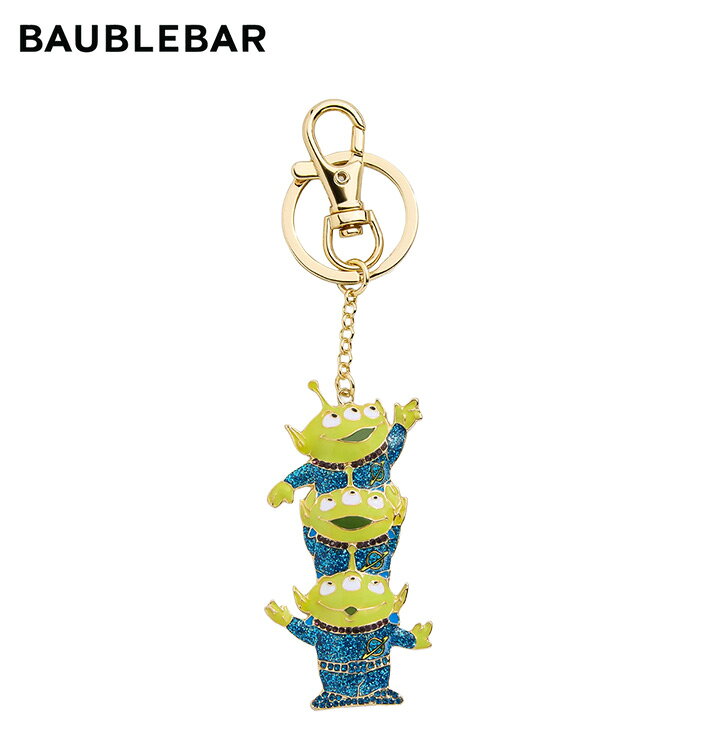 ★BaubleBar バウブルバー★ ＜商品説明＞ 『トイ・ストーリー』でおなじみのエイリアンをモチーフにしたバッグチャーム。立体感のあるデザインと鮮やかなカラーリングで、バッグやポーチに遊び心をプラスします。キーホルダーとしても使いやすく...