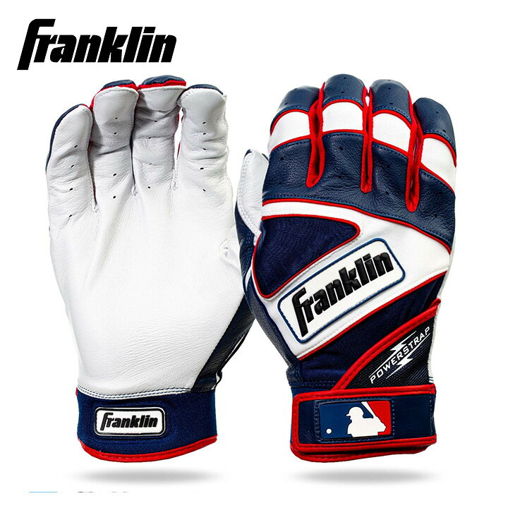 ★Franklin★ ＜商品説明＞ Franklin Sports Powerstrap バッティンググローブは、MLB選手と共同開発された高性能モデルです。独自のPowerstrapリストクロージャーにより、スイングのたびにしっかりと手首...