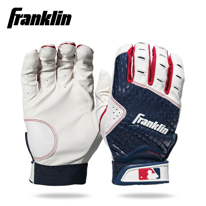 ★Franklin★ ＜商品説明＞ Franklin Sports MLB 2nd Skinz Drip バッティンググローブは、打席でのグリップ力とバットコントロールを高めるために設計された高性能モデルです。ユースから大人まで幅広いプレー...