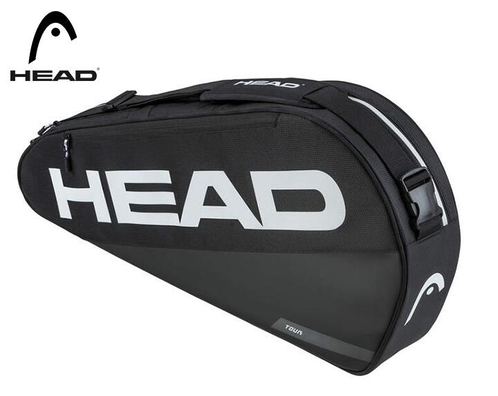 ★HEAD ヘッド★ Tour Racquet Bag S BK　30L テニスバック スタイリッシュなデザインとモダンな機能性を兼ね備えたTOUR RACQUET BAG M BKは、高品質な生地を使用しており、トップ部分には目を引く反射...