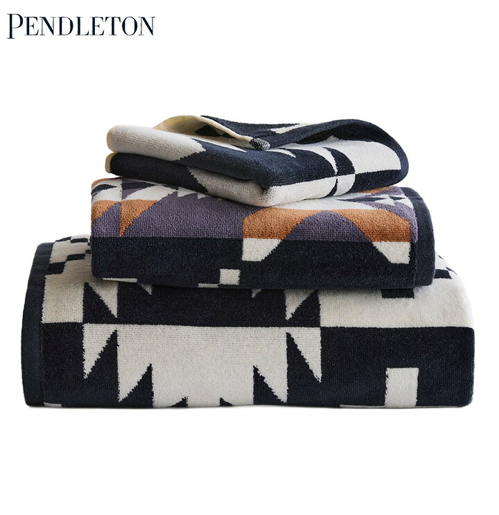 ★PENDLETON★ ＜商品説明＞ 上質なコットンタオル3点セット。片面はやわらかなシャーリング加工、もう片面は吸水性に優れたループ仕上げで、快適な使い心地を実現しています。OEKO-TEX® MADE IN GREEN認証を取得した、環...