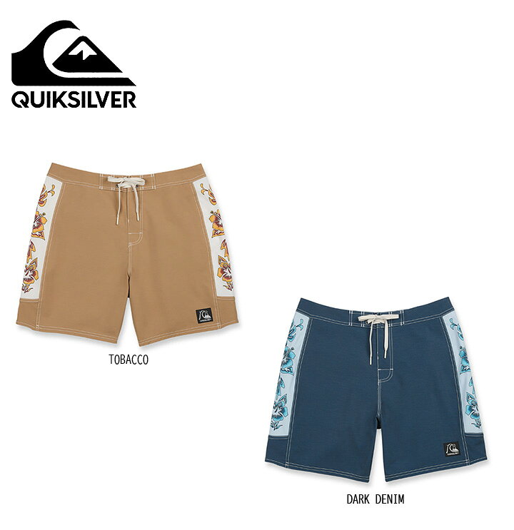 ★Quiksilver ★ ＜商品説明＞ クラシックなアーチシルエットを採用したメンズボードショーツ。軽量でコットンライクな肌触りの2WAYストレッチ素材を使用し、サーフィンやビーチアクティビティで快適な動きをサポートします。PFCフリーの...
