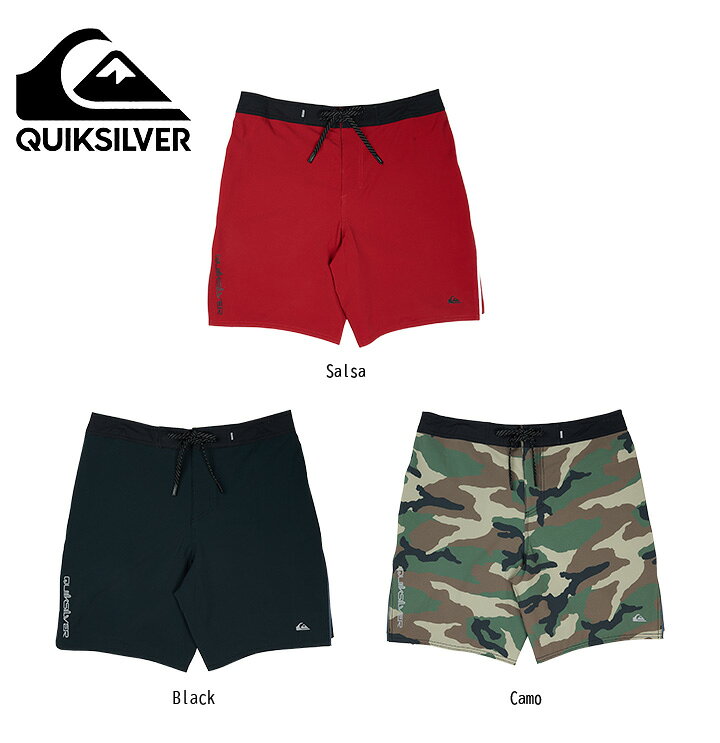 ★Quiksilver ★ ＜商品説明＞ 動きやすさと快適性を追求したメンズボードショーツ。軽量な4WAYストレッチ素材を採用し、優れた伸縮性と速乾性でアクティブなシーンでも快適な履き心地を実現します。サーフィンやビーチ、アウトドアなど幅広...