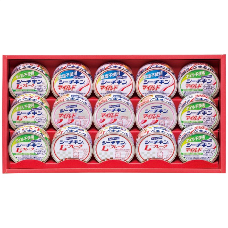 　ギフトサービスについて素材やカタチ、製法によって、さまざまなおいしさが楽しめる「シーチキン」の詰め合わせです。■商品名:シーチキンギフト SET-40B■商品説明:オイル不使用シーチキンLフレーク・シーチキンLフレーク・食塩不使用シーチキ...