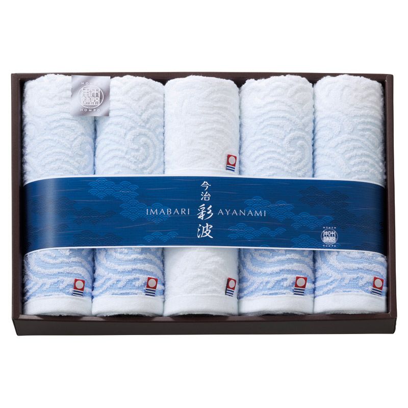 　ギフトサービスについて■メーカー:今治彩波-木綿本舗-■商品名:フェイスタオル4P&amp;ウォッシュタオル2P■サイズ:フェイスタオル:32×75cm、ウォッシュタオル:32×34cm■材質:綿100%■箱サイズ:24.5×35×5cm...