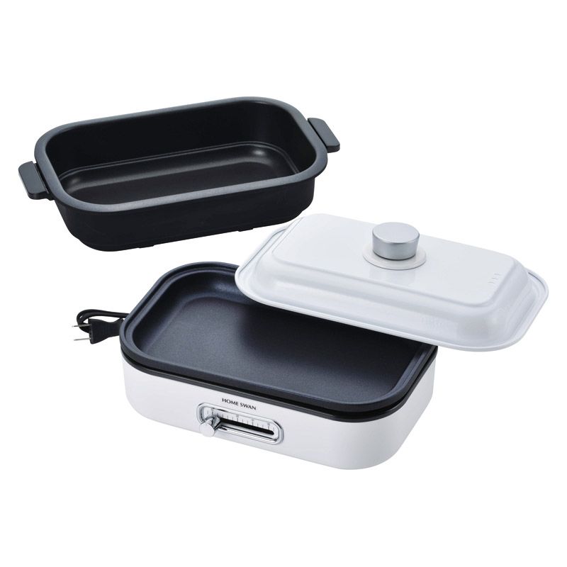 　ギフトサービスについて深鍋を付属したソロホットプレート。○1~2人に最適な大きさでちょっと使いにピッタリ○鍋物と焼物の両方が楽しめます○着脱式でプレートが丸洗い出来ます○温度調節付きで調理から保温まで可能○プレートはフッ素樹脂塗装でお手入...