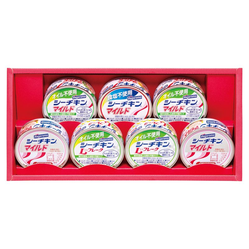 　ギフトサービスについて素材やカタチ、製法によって、さまざまなおいしさが楽しめる『シーチキン』の詰め合わせです。■メーカー:はごろもフーズ■商品名:シーチキンギフト■セット内容:シーチキン(オイル不使用Lフレーク・オイル不使用マイルド・マイ...