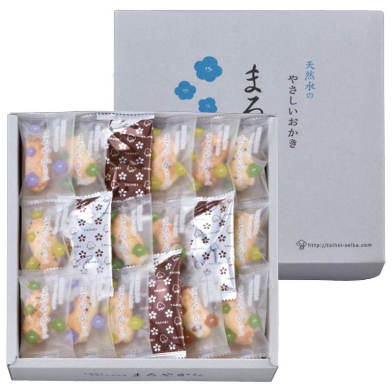 　ギフトサービスについて濃尾平野から湧き出る天然水と国産もち米を100%使用して作ったふっくらソフトなおかきです。味はまろやか塩味、甘辛醤油、欧風の3種類がアソートになっております。■商品名:天然水おかきまろやかさん■品番:TM-15SN■...