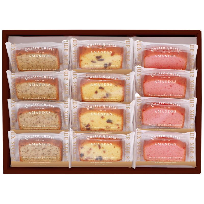 　ギフトサービスについてしっとりとした口当たりになるように、アーモンドをたっぷり使用して焼き上げた3種のパウンドケーキのアソートセット。■商品名:井桁堂 アーモンドリッチパウンド12個入■品番:AP12■賞味期限:120日■JAN:4935...