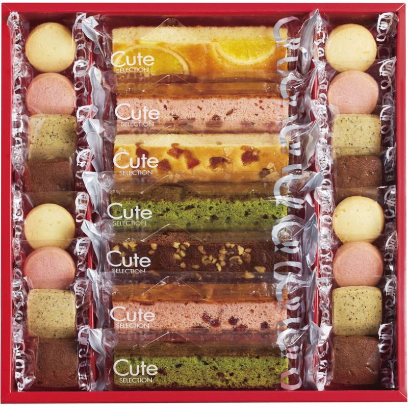　ギフトサービスについてキュートでカラフル。素材の美味しさをとじ込めたスティックケーキ&amp;プチクッキー。■商品名:キュートセレクション■メーカー品番:CSB-15■温度帯:常温■賞味期間:120日間■商品内容:オレンジケーキ、キャラメ...