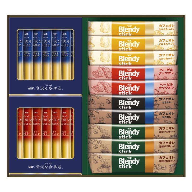 　ギフトサービスについてカフェオレとスティックブラックのアソートギフトです。お好みでお選びいただけるため、幅広い方々にお楽しみいただけるギフトセットです。■商品名:スティック カフェオレ&amp;ブラック アソートギフト■メーカー品番:BZ...