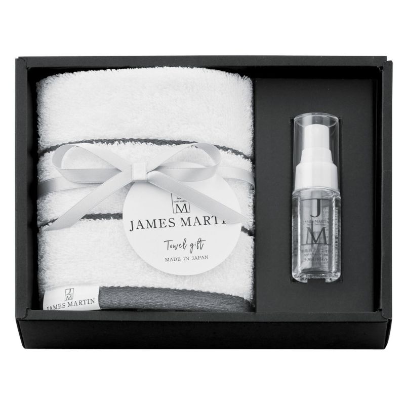 　ギフトサービスについて暮らしの景色を美しくJAMES MARTIN毎日の暮らしを、今よりもちょっと豊かに美しく。清潔さが求められる飲食業の現場からうまれたライフスタイルブランド「ジェームズマーティン」。■商品名:タオルギフトセット■メーカ...