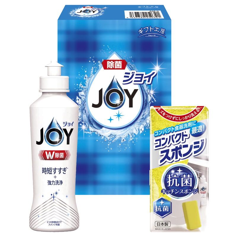 　ギフトサービスについて■商品名:ジョイセット■メーカー品番:AM-5■商品内容:除菌ジョイ170ml・コンパクトスポンジ■箱サイズ:箱172×112×53mm■商品重量:250g■生産国:日本■JAN:4537789250341■ブランド...