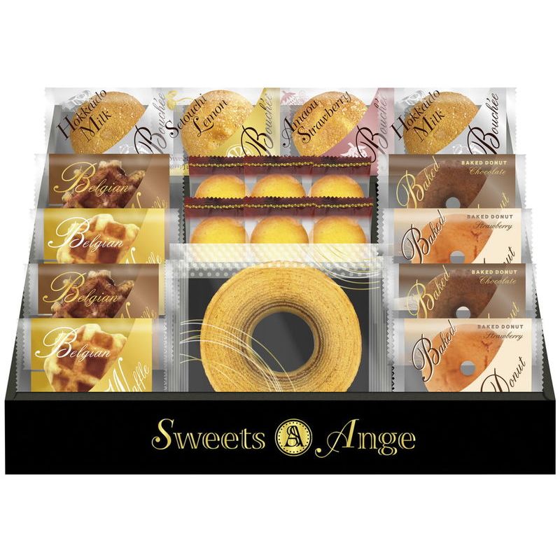 　ギフトサービスについて■商品名:ベルギーワッフルと焼菓子セット■メーカー品番:SGF-EJ■温度帯:常温■賞味期間:180日間■商品内容:ベルギーワッフル(プレーン・ショコラ)各2・ミルクバウムクーヘン・ベイクドドーナツ(ストロベリー・シ...