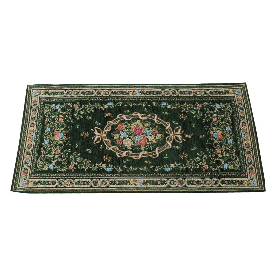 &nbsp;ゴブラン織 シェニールマット 玄関マット グリーン 約60×90cm YAN04860HG玄関を華やかに彩る美しいゴブラン織!【ゴブラン織 シェニールマット 玄関マット グリーン 約60×90cm YAN04860HG】 玄関を...