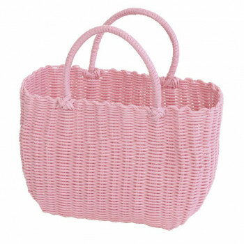 &nbsp;P・Pバッグミドルサイズ 9677 ピンク軽くてかわいいカゴバッグ♪【P・Pバッグミドルサイズ 9677 ピンク】 fk094igrjs PP(ポリプロピレン)素材なので水に濡れても安心♪出し入れがしやすく、小物の収納としてもお...