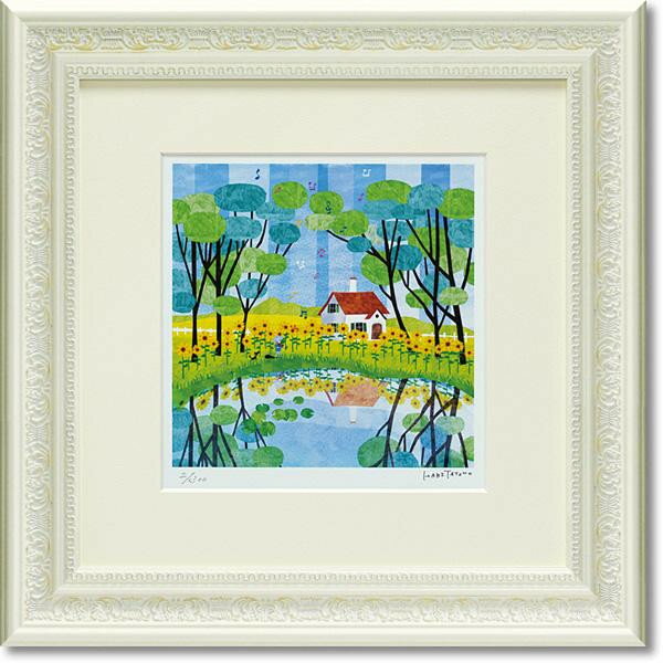 　ギフト対応について　楽天国際配送対象店舗 （海外配送）　Rakuten International Shipping&nbsp;ユーパワー はりたつお ジクレー版画 アートフレーム 「ひまわり」 TH-07002お部屋を素敵に演出!【ユー...