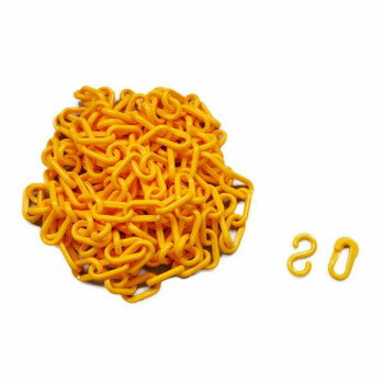 　ギフト対応について　楽天国際配送対象店舗 （海外配送）　Rakuten International Shipping&nbsp;プラスチックチェーン(黄色)♯8×3m スクリージョイント付 00096102-001工作やDIYに!【プラス...