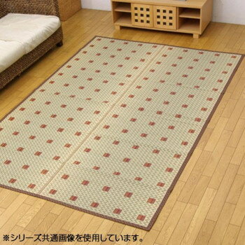 &nbsp;純国産 い草花ござカーペット ラグ 『飛鳥』 ブラウン 江戸間4.5畳(約261×261cm) 4115804い草に青森ヒバ加工を施しています。【純国産 い草花ござカーペット ラグ 『飛鳥』 ブラウン 江戸間4.5畳(約261×...