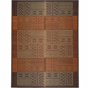 &nbsp;い草センターラグ(裏貼り) 伊勢(いせ) 約176×220cm ブラウン 81938811日本各地の伝統柄を表現した「和美模様」シリーズ!【い草センターラグ(裏貼り) 伊勢(いせ) 約176×220cm ブラウン 8193881...