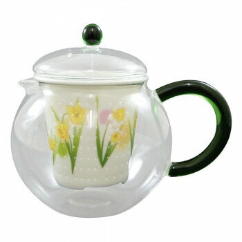 　ギフト対応について　楽天国際配送対象店舗 （海外配送）　Rakuten International Shipping&nbsp;有田焼 セランドグラス おしゃれポット 500cc 誕生花 1月 水仙 FC-550G可愛い柄で、ティータイム...