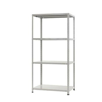 &nbsp;スチールラック KT-5 4段 間口875×奥行600×高さ1800mm ホワイトグレー耐荷重150kgの丈夫で使いやすいスチールラック!【スチールラック KT-5 4段 間口875×奥行600×高さ1800mm ホワイトグレー...