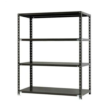 &nbsp;スチールラック NC1200-15 4段 間口1200×奥行450×高さ1500mm ブラックスタンダードなスチールラックです。【スチールラック NC1200-15 4段 間口1200×奥行450×高さ1500mm ブラック】 ...