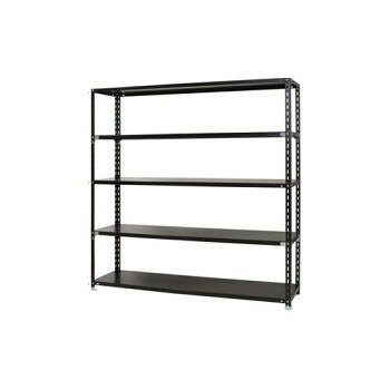 &nbsp;スチールラック NC1800-18-5段 間口1800×奥行450×高さ1800mm ブラックスタンダードなスチールラックです。【スチールラック NC1800-18-5段 間口1800×奥行450×高さ1800mm ブラック】 ...