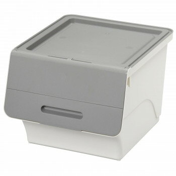 &nbsp;収納ケース フロック レギュラー30深型 3個組 fr-30-3 サンドグレー・GY積み重ねたままでも出し入れしやすい収納ケース。【収納ケース フロック レギュラー30深型 3個組 fr-30-3 サンドグレー・GY】 fk09...