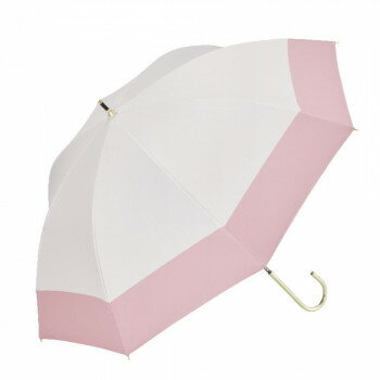 &nbsp;Waterfront スレンダーハンドル UVブロック 50cm 日傘 ピンク×ローズ S150-0822LP1-B1ショート丈の日傘。【Waterfront スレンダーハンドル UVブロック 50cm 日傘 ピンク×ローズ S...