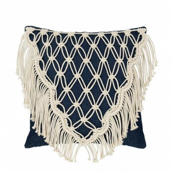 　ギフト対応について　楽天国際配送対象店舗 （海外配送）　Rakuten International Shipping&nbsp;クッションカバー マクラメ ストリーム デニム 14222883274おすすめ【クッションカバー マクラメ ス...