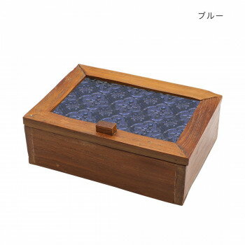 　ギフト対応について　楽天国際配送対象店舗 （海外配送）　Rakuten International Shipping&nbsp;ウッド＆エンボスガラス ボックスM ブルー 10724811378おすすめ【ウッド＆エンボスガラス ボックスM...