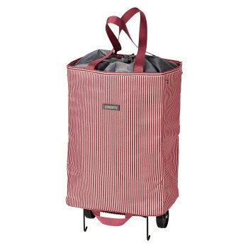 　ギフト対応について　楽天国際配送対象店舗 （海外配送）　Rakuten International Shipping&nbsp;ストライプ ハンディトートカート レッド 564707必要な時だけさっと使える、折り畳み式カート【ストライプ ...