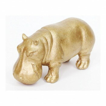 　ギフト対応について　楽天国際配送対象店舗 （海外配送）　Rakuten International Shipping&nbsp;MURATAYA オーナメント 置物 ゴールドヒッポL 1819カバのオブジェ【MURATAYA オーナメント...