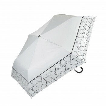 　ギフト対応について　楽天国際配送対象店舗 （海外配送）　Rakuten International Shipping&nbsp;藤田屋 晴雨兼用折りたたみ傘 50cm 晴雨兼用丸手元 サークル ホワイト SMM-2555(KT)持ち運びに...