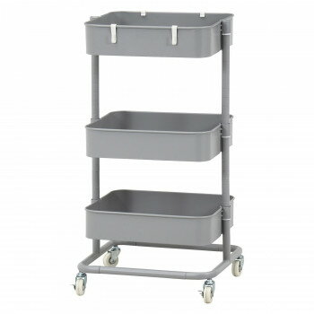 　ギフト対応について　楽天国際配送対象店舗 （海外配送）　Rakuten International Shipping&nbsp;不二貿易 C/D:45067 高さが調整できるワゴン マルシェ グレー MH-0302-3GYおすすめ【不二貿...