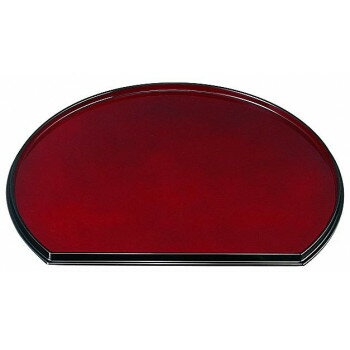 　ギフト対応について　楽天国際配送対象店舗 （海外配送）　Rakuten International Shipping&nbsp;福井クラフト 尺3半月両面布目盆 溜渕黒/黒天朱 15234010おすすめ【福井クラフト 尺3半月両面布目盆 ...