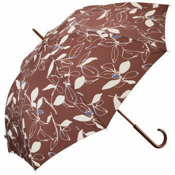 　ギフト対応について　楽天国際配送対象店舗 （海外配送）　Rakuten International Shipping&nbsp;umbulatio モクット 長傘58cm リーフ ブラウン U158-1111BR1-B7木のあたたかみと使...