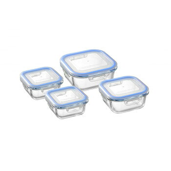 　ギフト対応について　楽天国際配送対象店舗 （海外配送）　Rakuten International Shipping&nbsp;レッシュ 耐熱ガラス容器4点セットB ME-7398 1034325電子レンジ＆オーブン調理ができる耐熱ガラス...