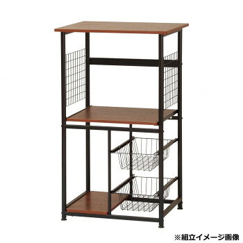 &nbsp;弘益(KOEKI) UTILITY キッチンラック ブラウン KR600BRキッチン家電やストック品などの収納におすすめのキッチンラック【弘益(KOEKI) UTILITY キッチンラック ブラウン KR600BR】 fk094...