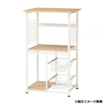 &nbsp;弘益(KOEKI) UTILITY キッチンラック ナチュラル KR600NAキッチン家電やストック品などの収納におすすめのキッチンラック【弘益(KOEKI) UTILITY キッチンラック ナチュラル KR600NA】 fk0...