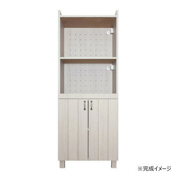 &nbsp;日本製組立家具 キッチン収納キャビネット CO-CN-1660SRキッチンが綺麗にまとまる【日本製組立家具 キッチン収納キャビネット CO-CN-1660SR】 fk094igrjs ながらも上品さを感じさせる木目柄にいいとこど...