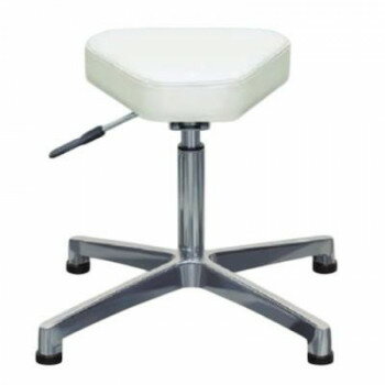 &nbsp;高田ベッド製作所 サドルチェアー(アジャスター付き) 白 TB-64-02シンプルデザイン【高田ベッド製作所 サドルチェアー(アジャスター付き) 白 TB-64-02】 fk094igrjs 施術者が効率よく使用できる半円ピロー...