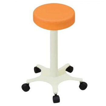 &nbsp;高田ベッド製作所 STハイチェアー (キャスター付き) オレンジ TB-520-03ハイチェアー【高田ベッド製作所 STハイチェアー (キャスター付き) オレンジ TB-520-03】 fk094igrjs 安定した強度を実現す...