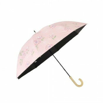 　ギフト対応について　楽天国際配送対象店舗 （海外配送）　Rakuten International Shipping&nbsp;三国 グラスファイバー骨 裏黒コーティング晴雨兼用長傘 水彩フラワー ピンク S1517906折れにくく丈夫で...